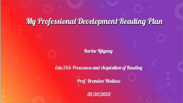 My Professional Development Reading Plan at emaze Presentation