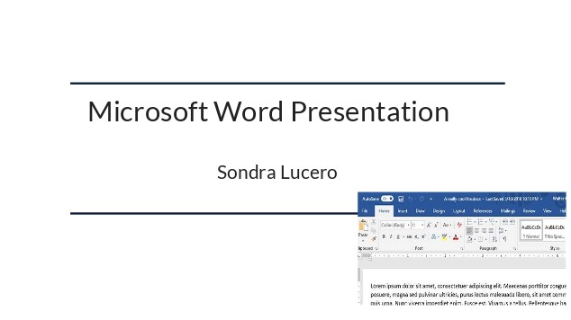Microsoft Word at emaze Presentation