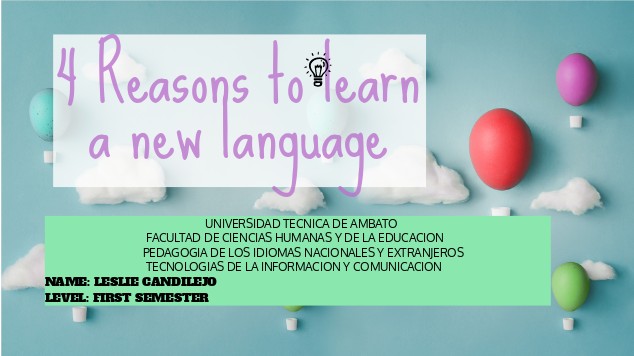 4 reasons to learn a new language at emaze Presentation