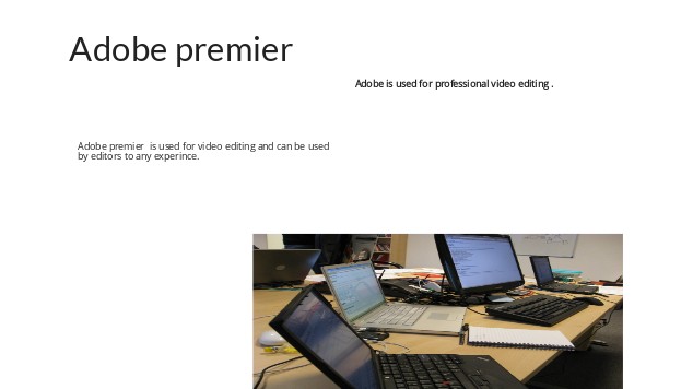Adobe premier at emaze Presentation