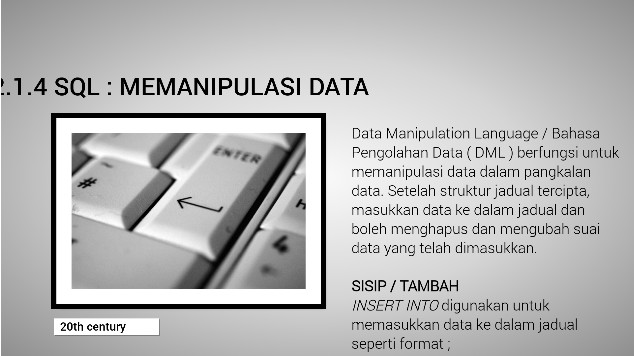2.1.4 sql : MEMANIPULASI DATA at emaze Presentation
