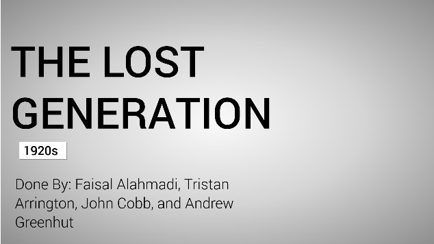 The Lost generation 2 at emaze Presentation