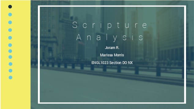 Scripture Analysis at emaze Presentation