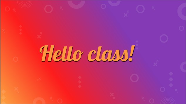 Hello class! at emaze Presentation