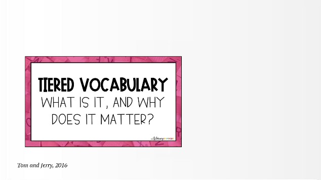 Levels of vocabulary learning at emaze Presentation