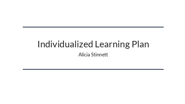 Individualized Learning Plan at emaze Presentation