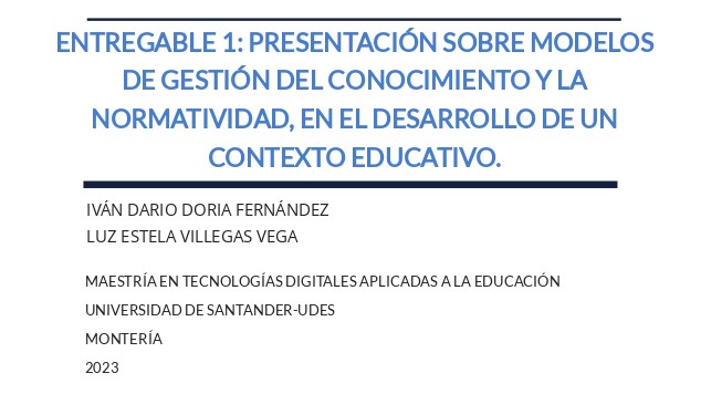 ENTREGABLE 1: PRESENTACIÓN SOBRE MODELOS DE GESTIÓN DEL at emaze Presentation