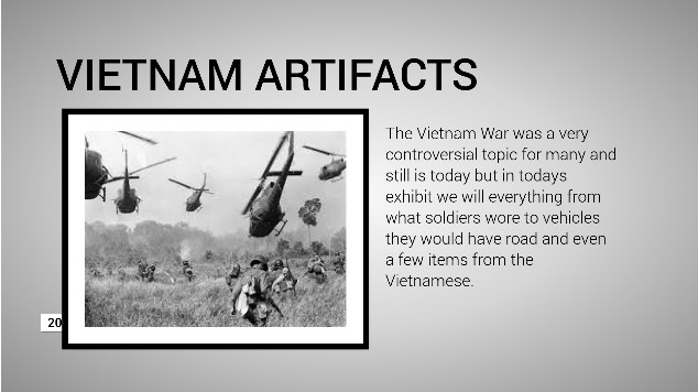 Vietnam War Artifacts presentation on emaze