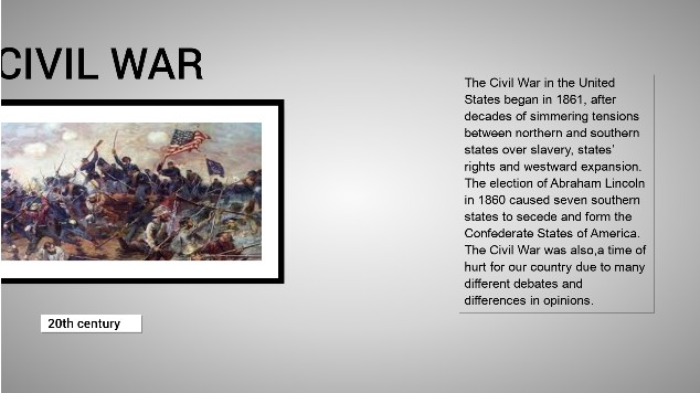 The civil war at emaze Presentation