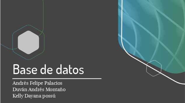 Base de datos at emaze Presentation