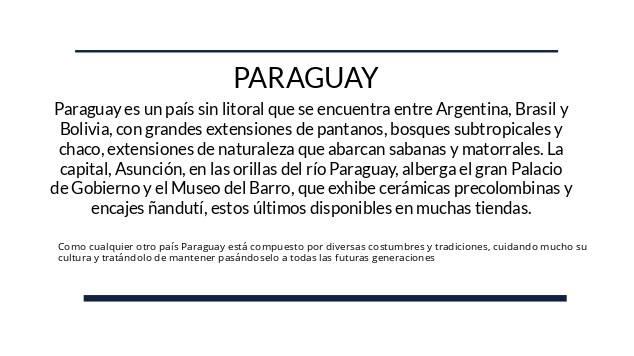 CULTURA DE PARAGUAY at emaze Presentation