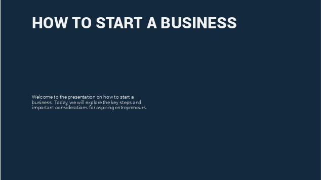Step-by-Step Guide to Starting a BusinessStep 1: Conduct at emaze Presentation