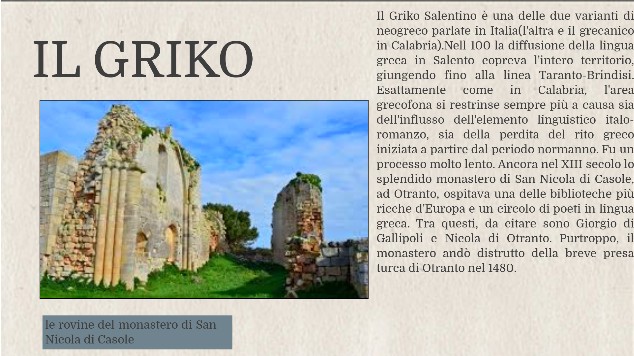 il Griko at emaze Presentation