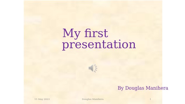 My first at emaze Presentation