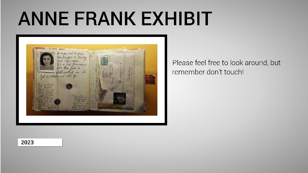 Anne frank exhibit at emaze Presentation