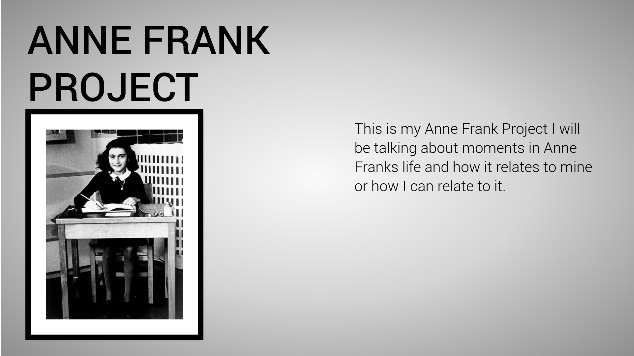 Anne frank Project at emaze Presentation