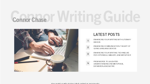 Connor Writing Guide on emaze