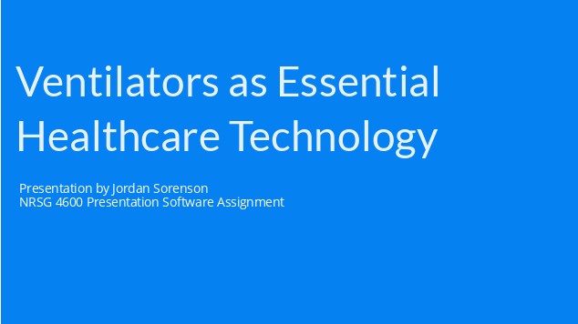 Ventilators at emaze Presentation