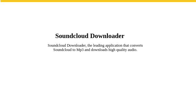 Soundcloud Downloader