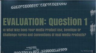 Evaluation Question 1 at emaze Presentation