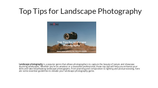 Top Tips for Landscape Photography at emaze Presentation