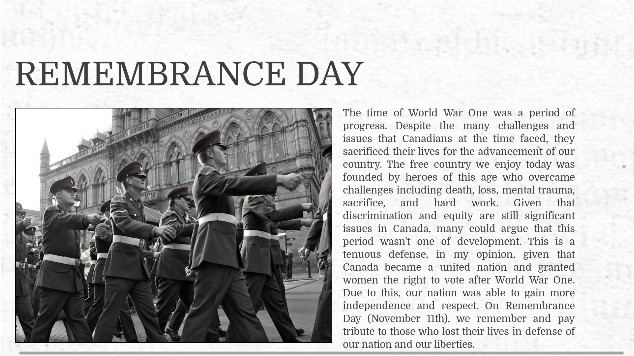 Remembrance Day Presentation at emaze Presentation