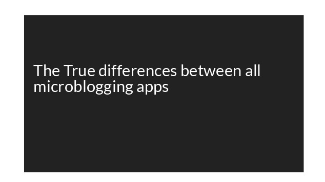 Twitter differences at emaze Presentation