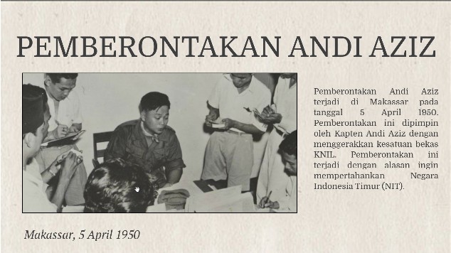 Pemberontakan andi Aziz at emaze Presentation