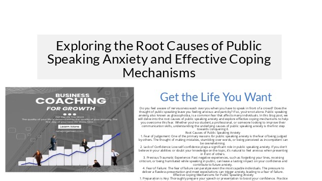 Exploring the Root Causes of Public Speaking Anxiety and on emaze