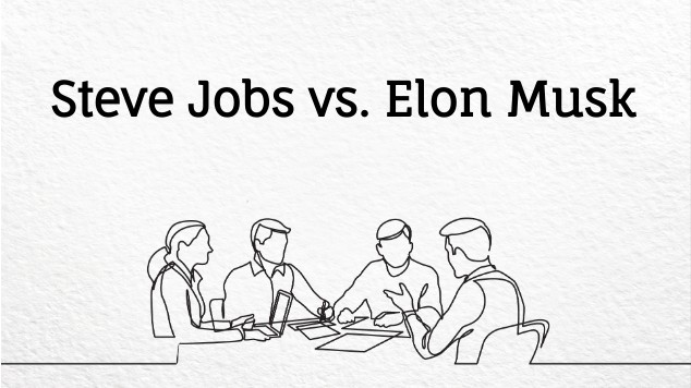 Steve Jobs vs. Elon Musk at emaze Presentation