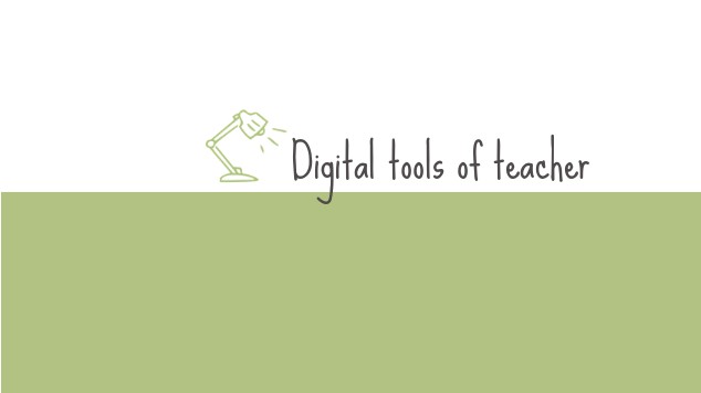 Digital tools of teacher at emaze Presentation