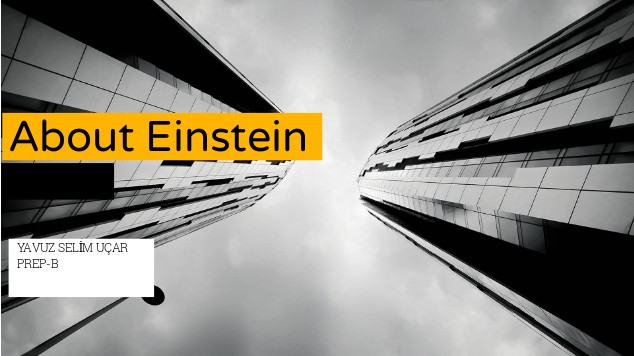 About Einstein at emaze Presentation