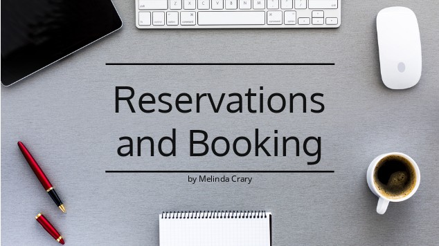Reservations and Booking at emaze Presentation