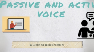 Passive and active voice at emaze Presentation