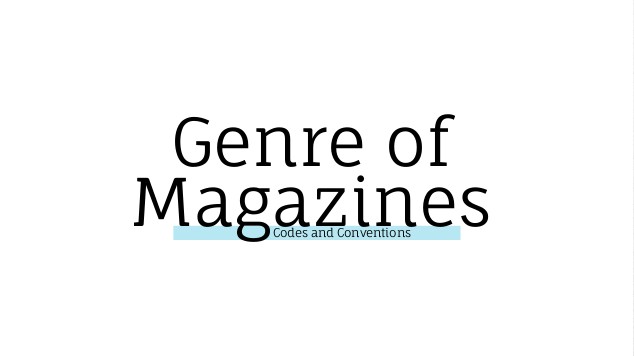 Genre of Magazines at emaze Presentation