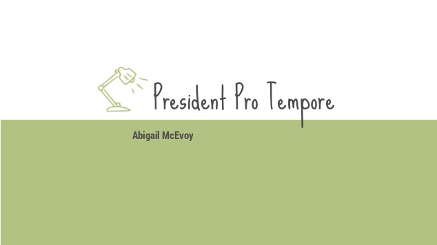 President Pro Tempore at emaze Presentation