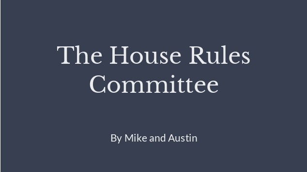 Rules Committee at emaze Presentation
