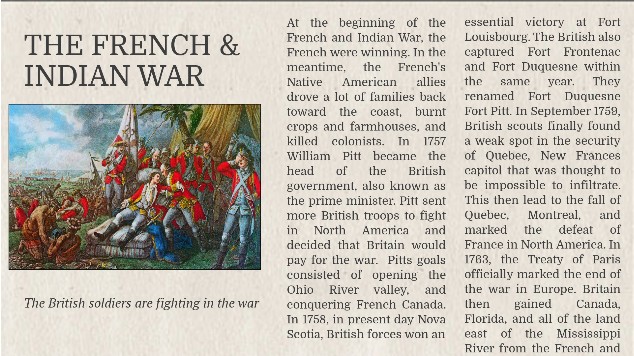 The french and Indian war at emaze Presentation