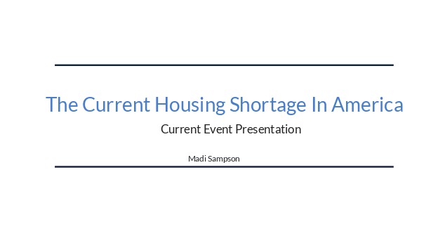 The Current Housing Market at emaze Presentation