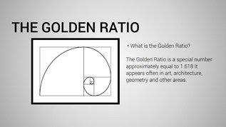 THE GOLDEN RATIO at emaze Presentation
