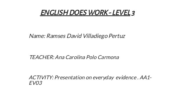 ENGLISH DOES WORK - LEVEL 3 copy1 at emaze Presentation