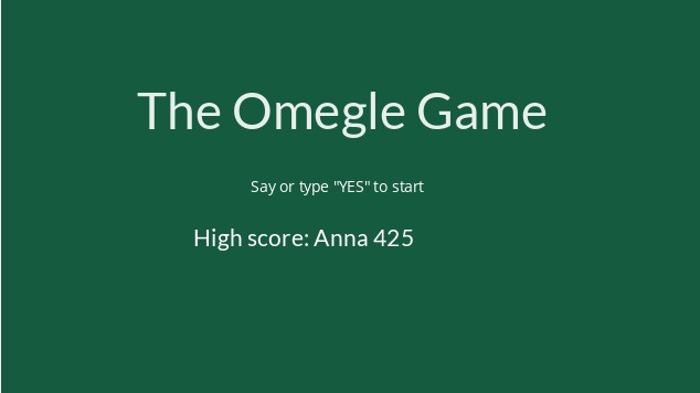 The Omegle Game at emaze Presentation