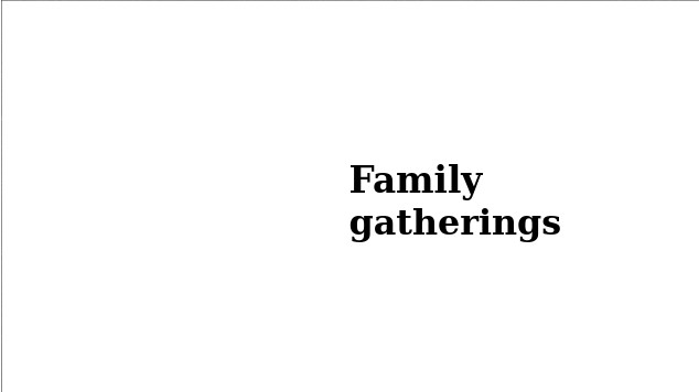 Family gatherings at emaze Presentation