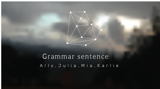 Grammar sentence at emaze Presentation