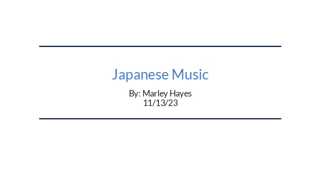 Japanese Music at emaze Presentation