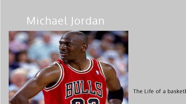 Michael Jordan at emaze Presentation