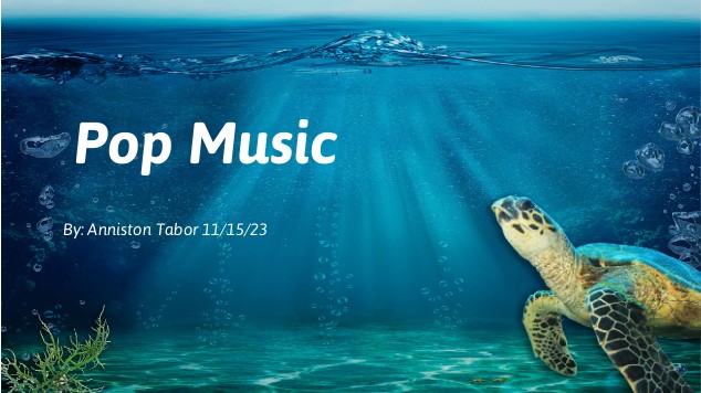 Pop Music at emaze Presentation