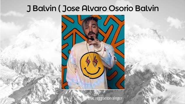 J balvin ( Jose Alvaro Osorio Balvin ) at emaze Presentation