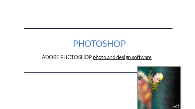 PHOTOSHOP at emaze Presentation