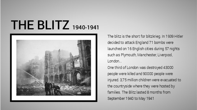 THe blitz 1939 at emaze Presentation